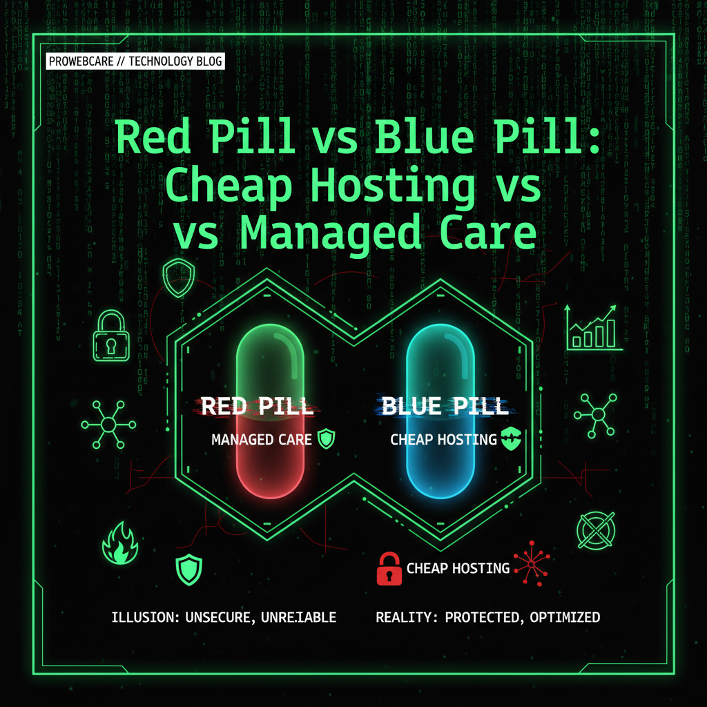 Red Pill vs Blue Pill: Cheap Hosting vs Managed Care